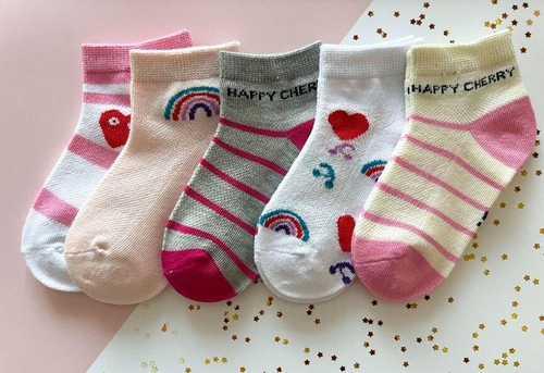 Носки детские для девочки (набор 5 пар)