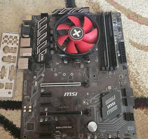 MSI B450-A pro max, athlon 200ge, 2x4gb ddr4