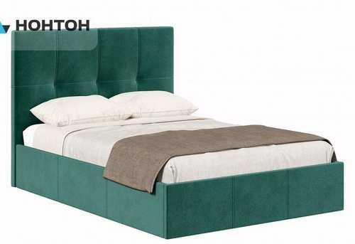 Кровать Марсель с подъемным механизмом велюр зелен