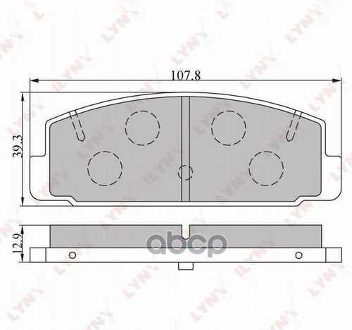 Колодки тормозные задние mazda 323 01-04/626 2