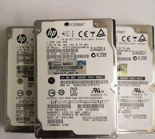 Серверные жесткие диски HP 1.2Tb 2.5 SAS