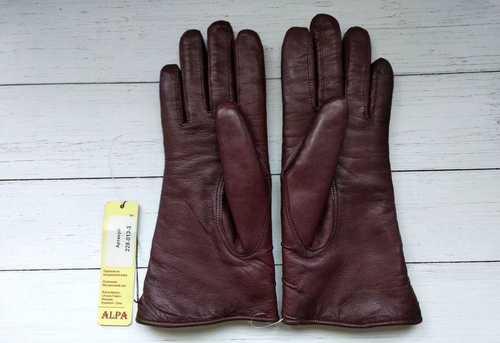 Кожаные женские перчатки alpa