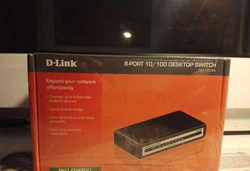 Коммутатор D-Link DES-1008A 8-port Fast Ethernet