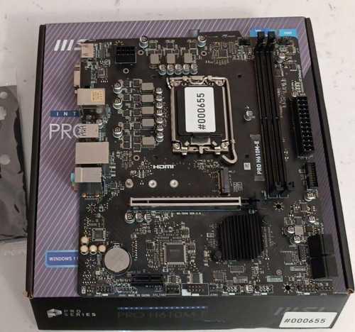 MSI PRO H610M-E DDR5 LGA1700 12-14 intel