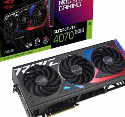 Видеокарта RTX4070 super 12Gb Asus ROG-strix-RTX4