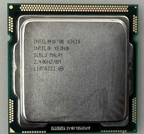 Процессор Intel xeon x3430 2.4 ггц LGA1156