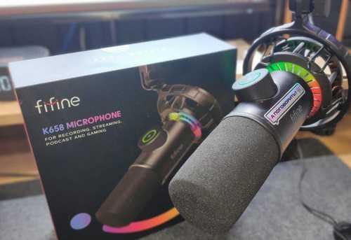 Динамический RGB USB-микрофон Fifine K658