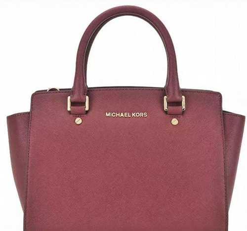 Сумка michael kors средняя бордовая