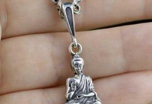 Тибетское серебряное украшение Будда