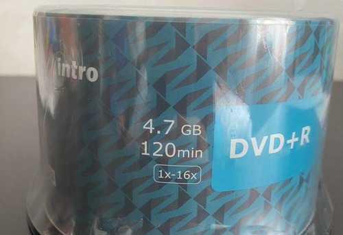 Диски DVD+R Intro 4,7 Gb 1x16x-120min
