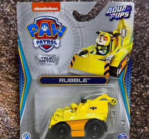 Новая машинка Paw Patrol Rubble True metal