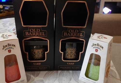 Стаканы Old Barrel & Jim Beam (в упаковке)