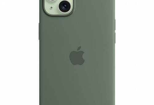 Чехол силиконовый для iPhone 15 Plus (Cypress)