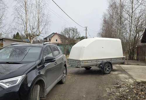 Прицеп легковой мзса с крышкой