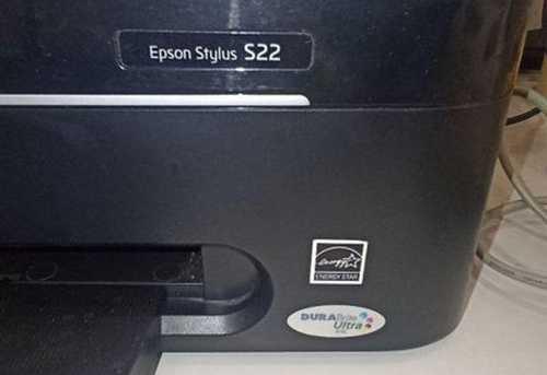 Принтер epson stylus s22