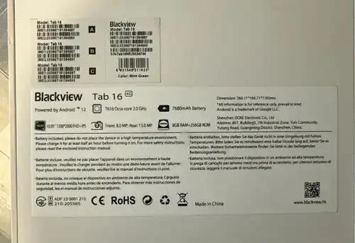 Продам планшет blackview tab 16