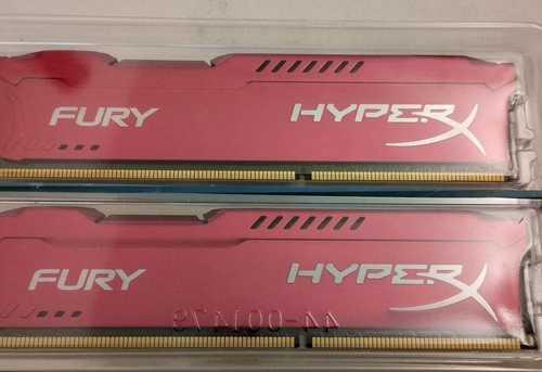 Память DDR3 8GB(4GBx2) 1600MHz fury