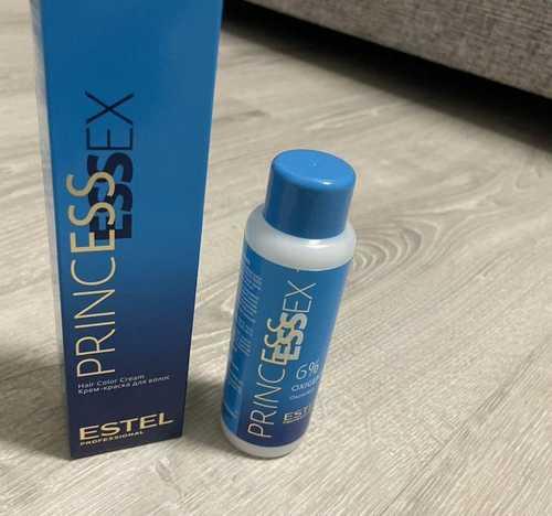 Крем-краска estel 7/7 и oxigen 6%