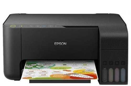 Мфу струйное Epson L3150, цветн., A4, черный