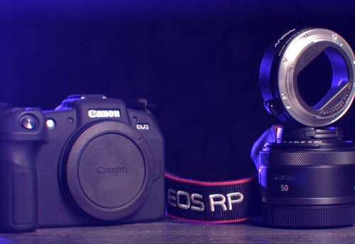 Canon EOS RP Body + Canon 50 1.8 RF + Допы