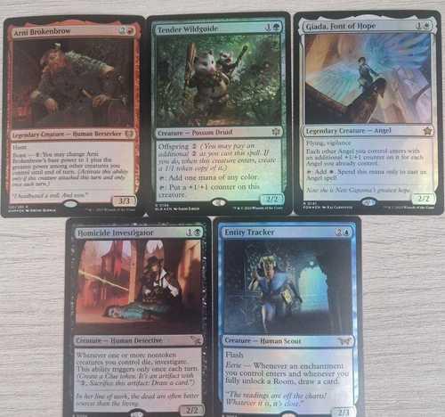 Mtg мтг 5 редких foil карт