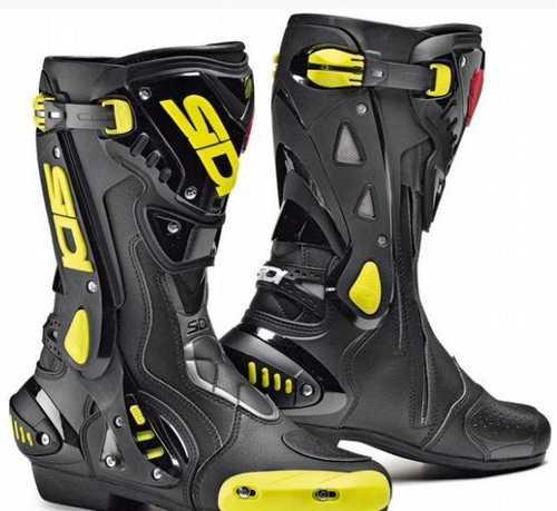 Мотоботы Sidi ST Black/Yellow Fluo