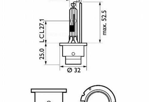 Philips 85126 XV2S1 Лампа ксеноновая D2R X-TremeVi