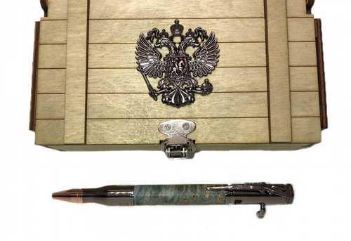 Шариковая подарочная ручка Патрон Герб Россия