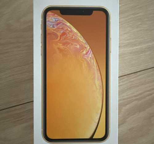 Коробка iPhone XR желтый 128гб