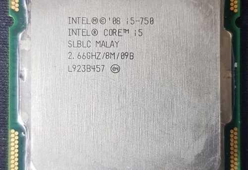 Процессор Intel core i5-750