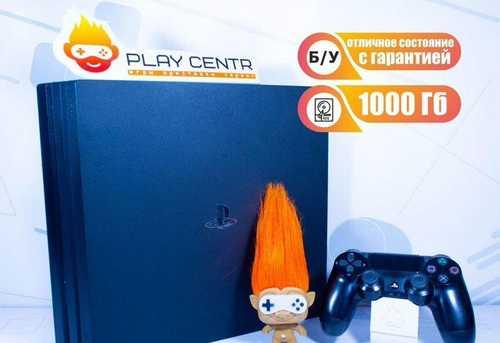 Playstation 4 1Tb PRO б/у 1 геймпад, гарантия 3мес