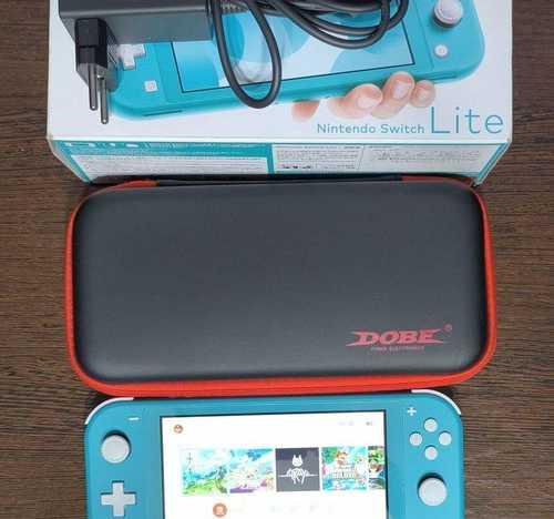 Nintendo switch lite 128Gb.Прошита.Много игр.Чехол