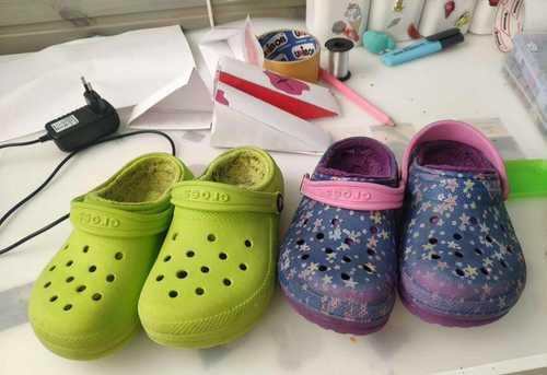 Crocs сабо утепленные