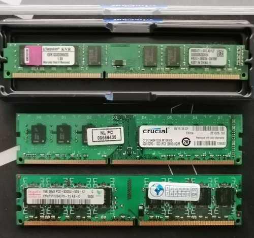 Оперативная память DDR3 - 2GB, 4GB / DDR2 - 1GB