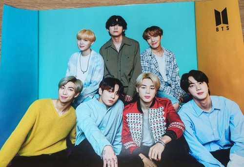 Постер с BTS + карточка twice в подарок
