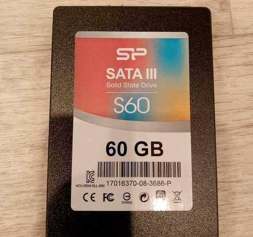 SSD 60гб Silicon Power новый