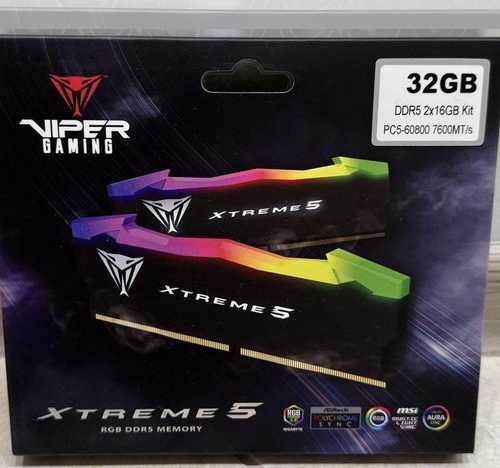 Patriot Memory DDR5 32GB 7600 MHz Viper Xtreme