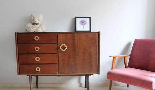 Тумба комод Neugersdorf Гдр.Редизайн mid century