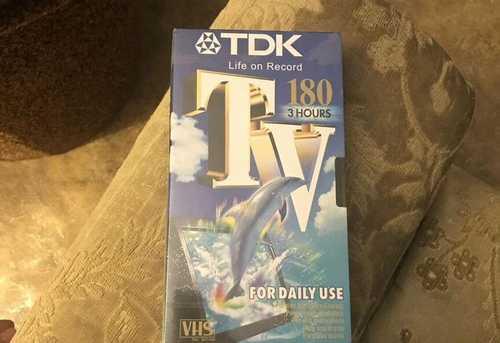 Видеокассета новая TDK 180 минут VHS