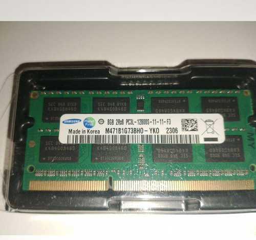 Модуль памяти sodimm Samsung DDR3L 8GB M471B1G73BH