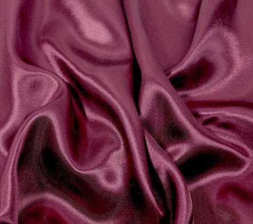 Ткань Атлас-сатин (Ширина 150см), цвет Бордовый