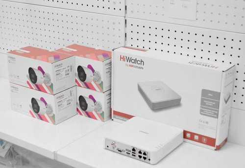 IP-видеонаблюдение HiWatch 4Mpx ColorVu