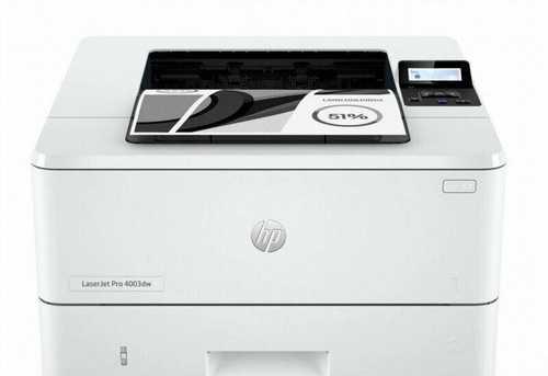 Принтер лазерный HP 4003dw белый