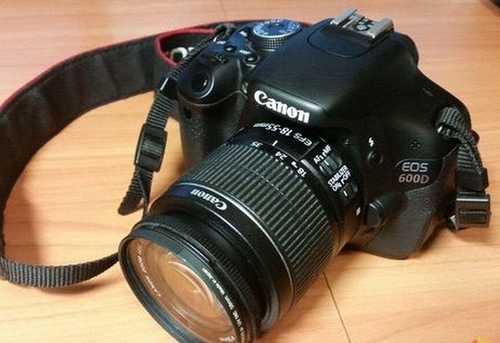 Зеркальный фотоаппарат canon 600d + 18-135