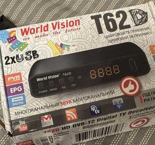 Цифровая тв приставка dvb t2 World Vision T62