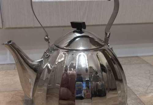 Новый металлический чайник кольчугино