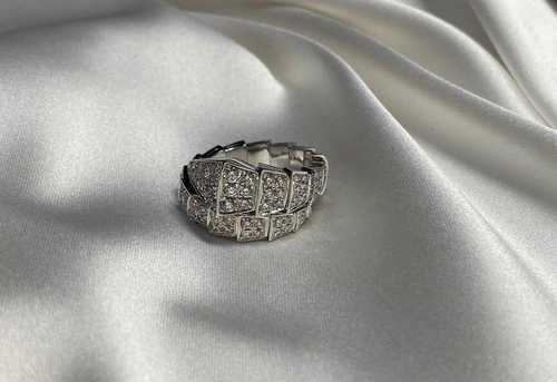 Кольцо bvlgari serpenti с бриллиантами