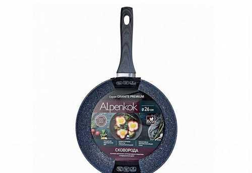 Сковорода литая Alpenkok 26 см. "Granit Premium"