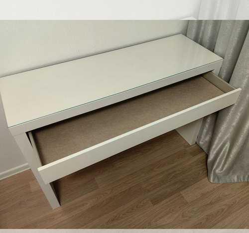 Malm Туалетный столик икеа, белый 120x41 см