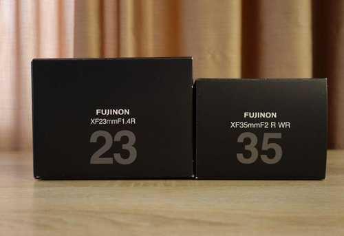 Fujifilm XF 23mm F 1.4 R и XF 35mm F 2 R WR